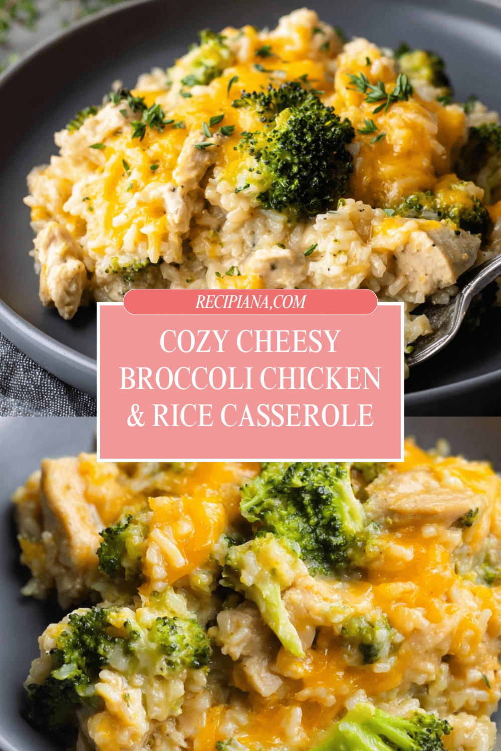 Cheesy Broccoli Chicken and Rice Casserole Recipe - Comforting Family ...