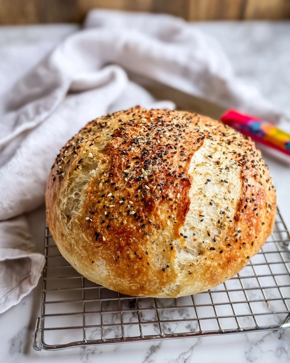 Everything Bagel No-Knead Bread: Cozy, Crusty Homemade Loaf